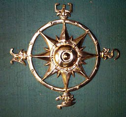 Brass Compass Rose